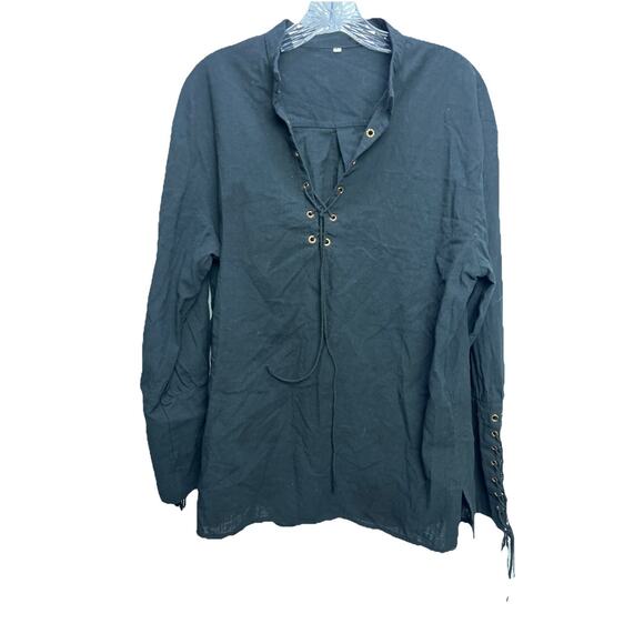 Handmade | Shirts | Mens Scottish Jacobite Ghillie Kilt Highland Shirt ...